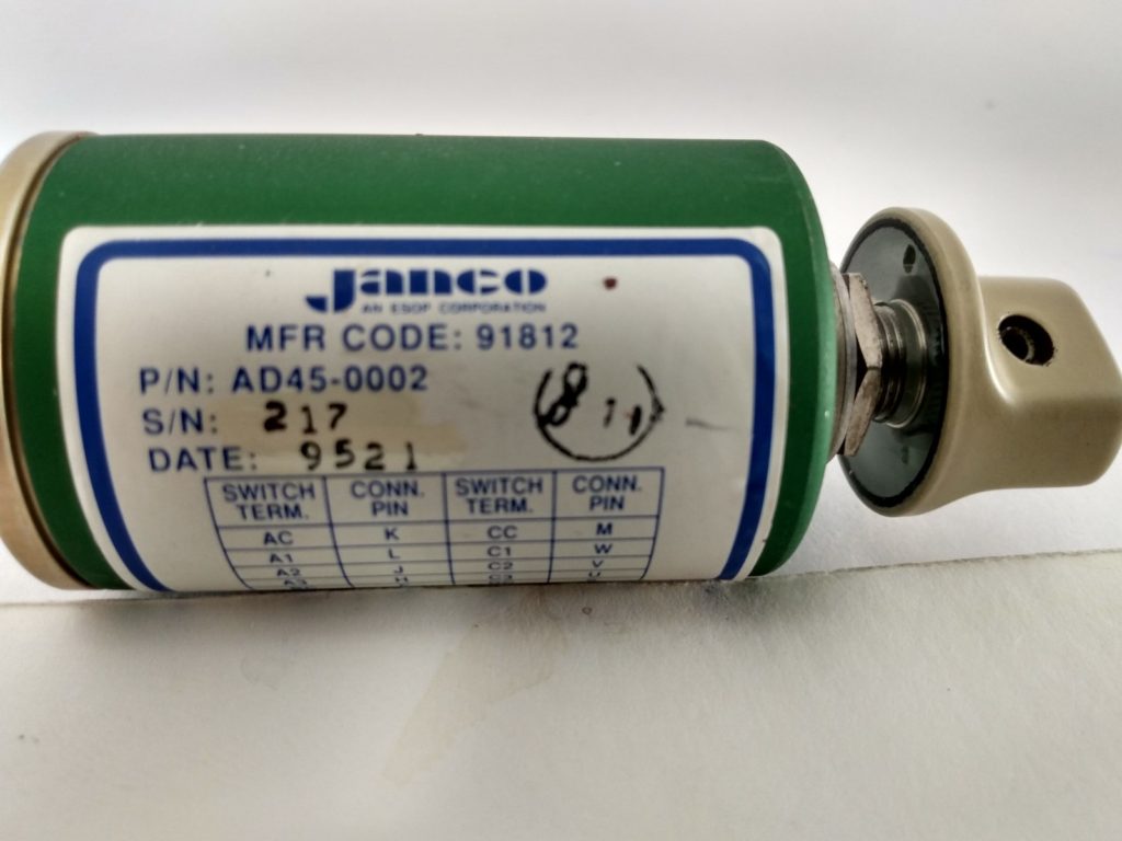 Janco Switch PN AD45-0002 – Flight Simulator Components